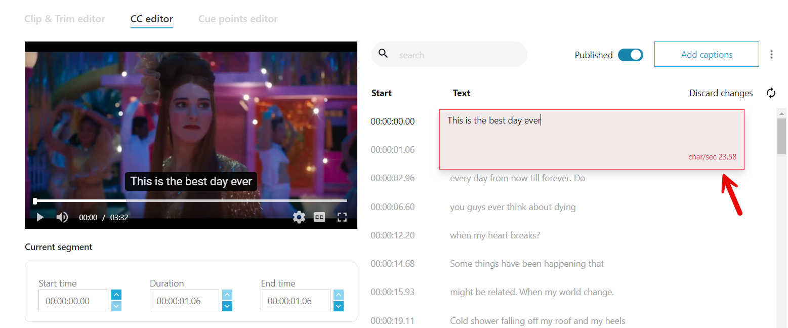 Editing captions with the CC editor – Ravnur