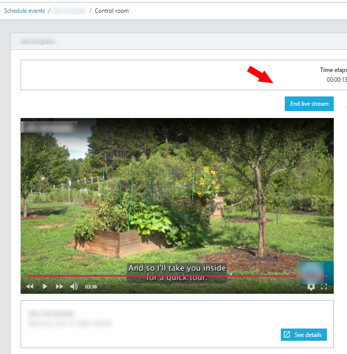 Start live event | Stop live event – Ravnur